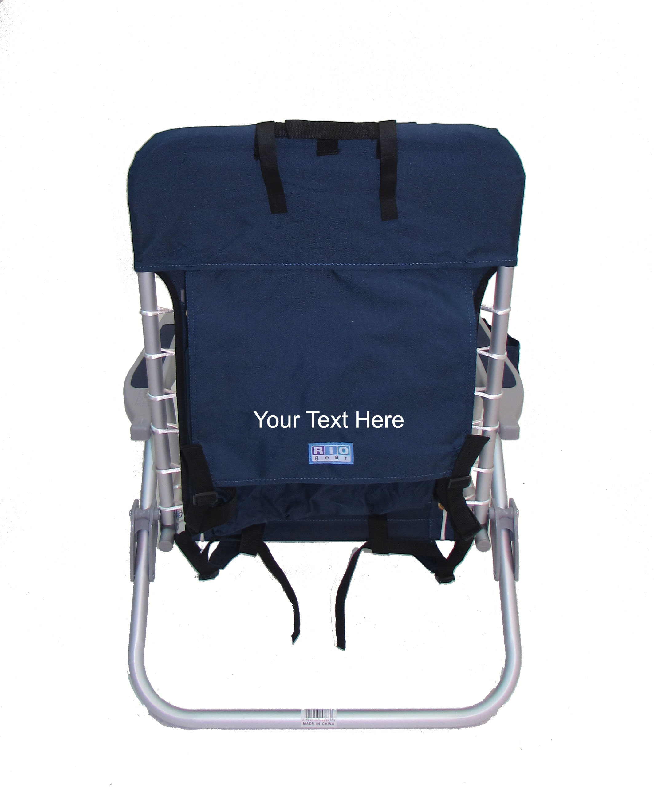 IMPRINTED 4 Position Deluxe Lace-up Aluminum Backpack Chair by RIO ...